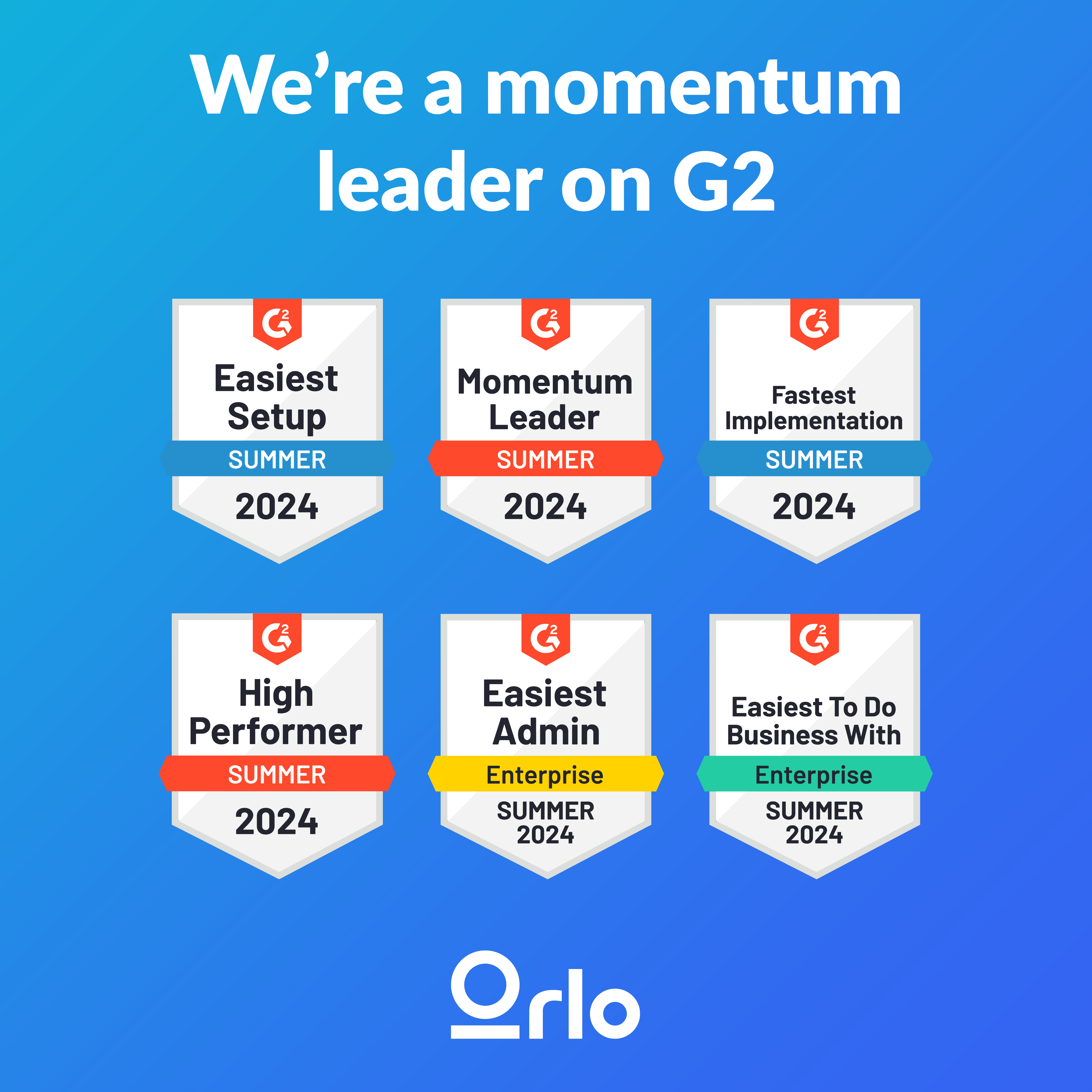 Basking in the glow of our Summer 2024 G2 Badges | Orlo